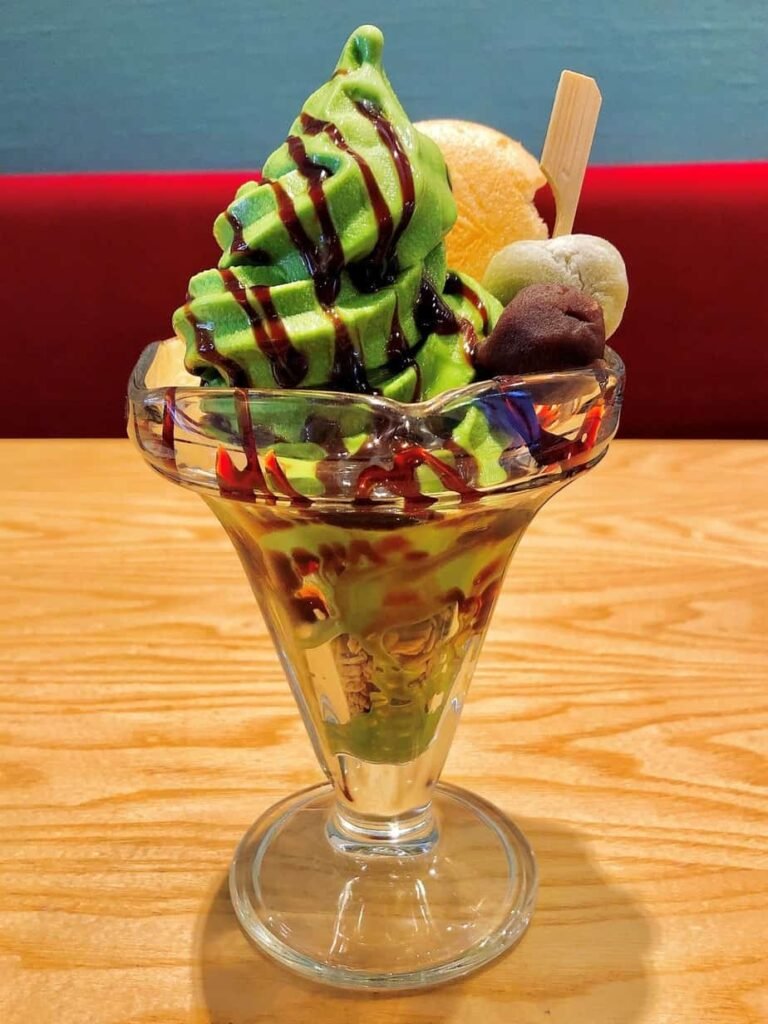 Matcha Ice Cream and Green Tea at Tombo Cafe - Best-Japanese